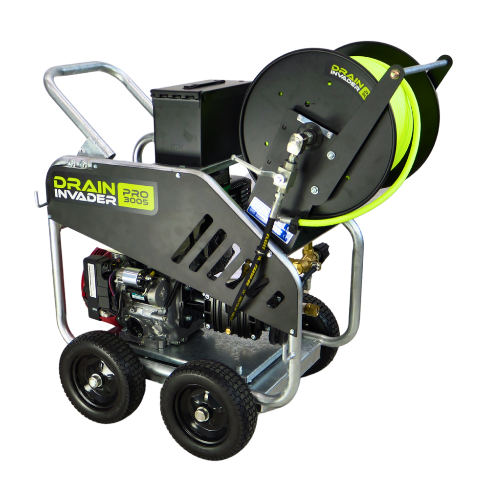 Drain Invader PRO 3005 Hydro Jetter 3000 PSI Performance | Drain Invader